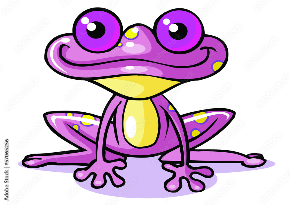 Purple Frog Clipart