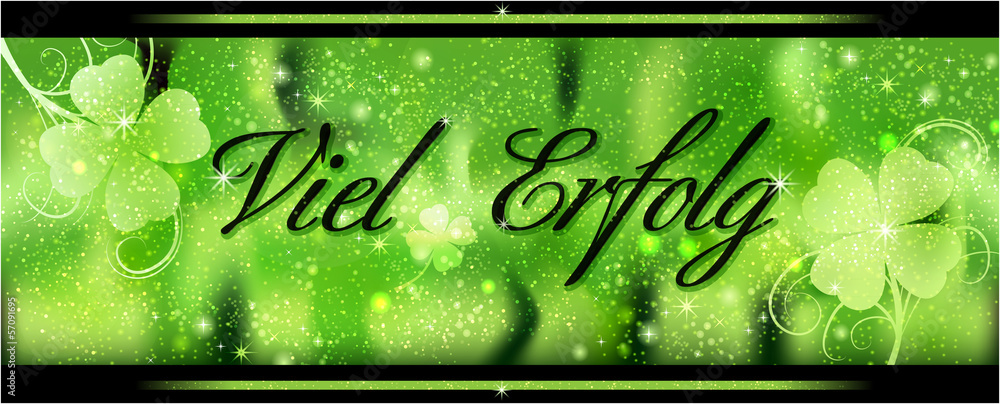 Glückwunschkarte "Viel Erfolg" Stock Vector | Adobe Stock