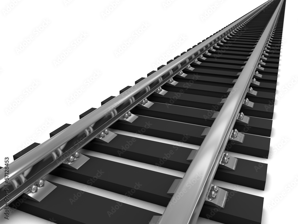 train tracks Stock Illustration | Adobe Stock