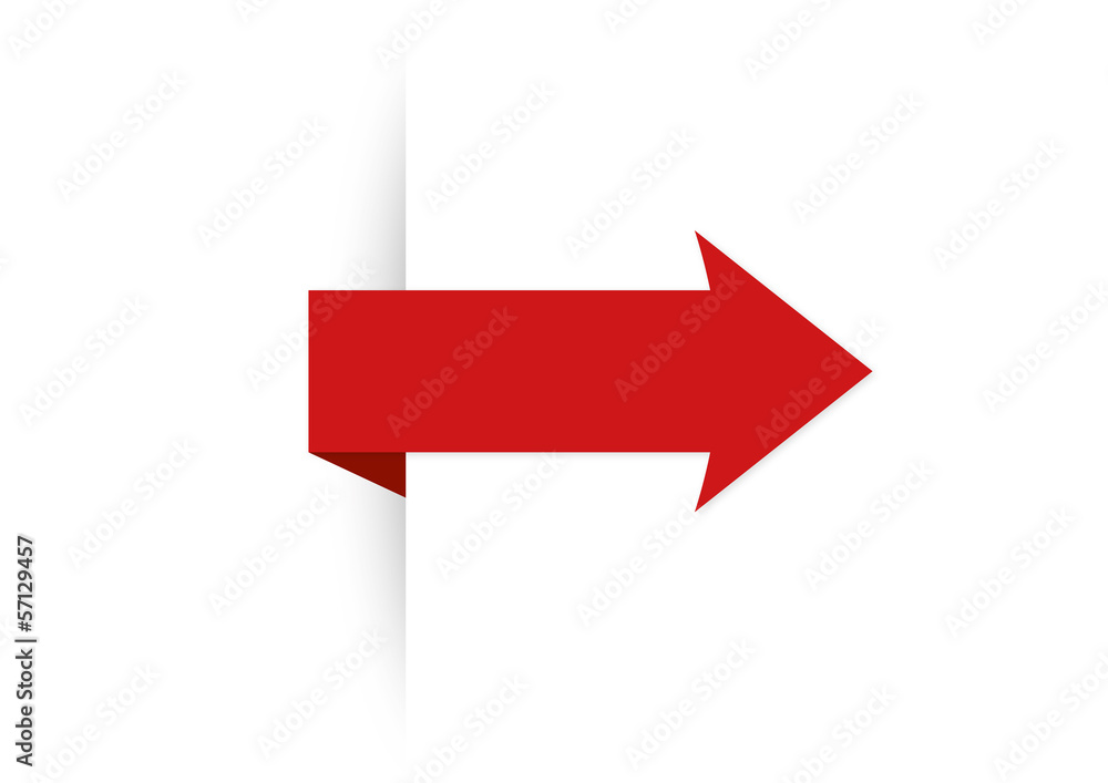 roter Pfeil Stock Vector | Adobe Stock