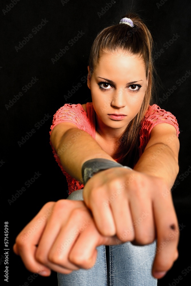 Woman being kidnapped and abused Photos | Adobe Stock