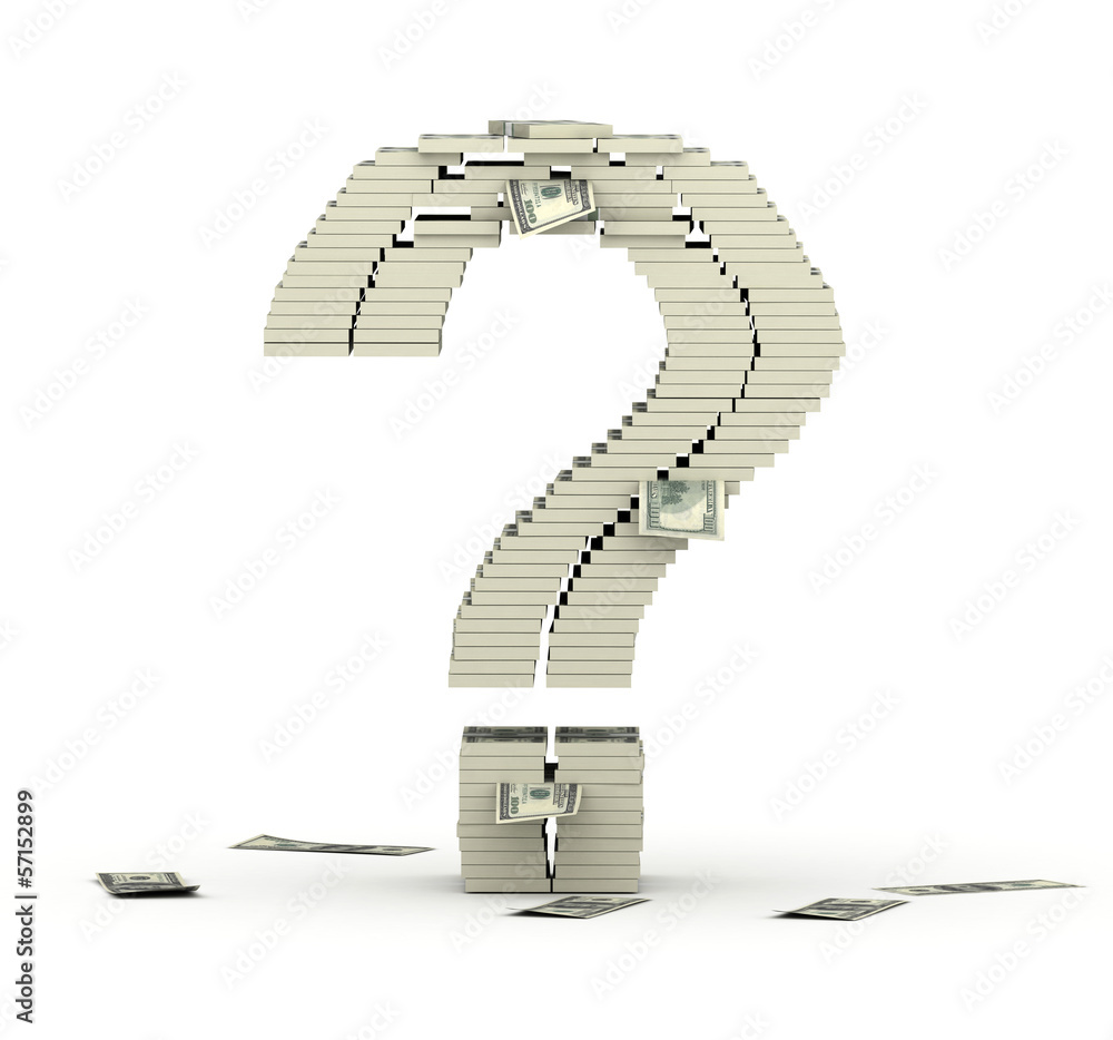 Question mark, font from dollars paks Stock Illustration | Adobe Stock