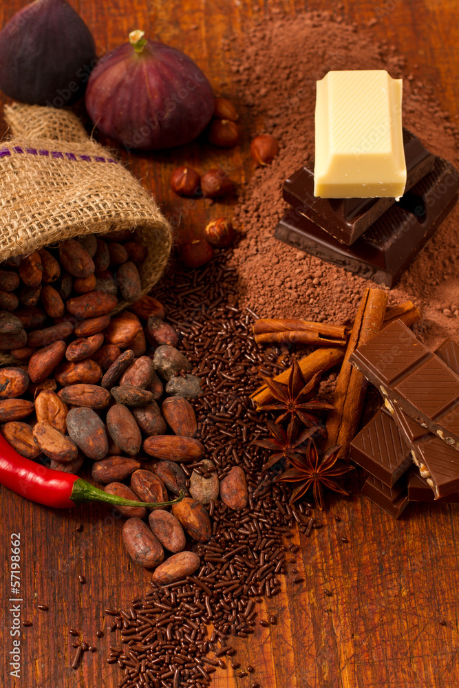 Kakaobohnen Stock Photo | Adobe Stock