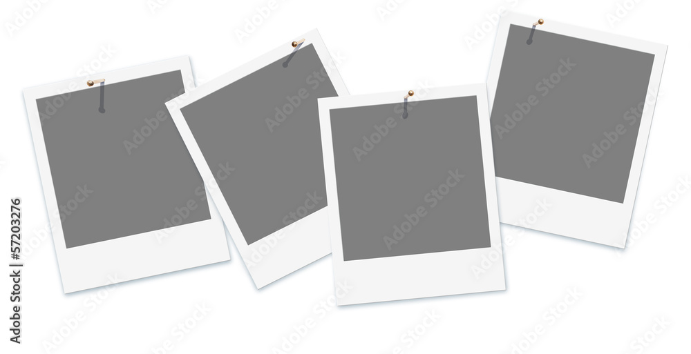 Sofortbild, Platzhalter, Vorlage, Template, Freisteller Stock Photo ...