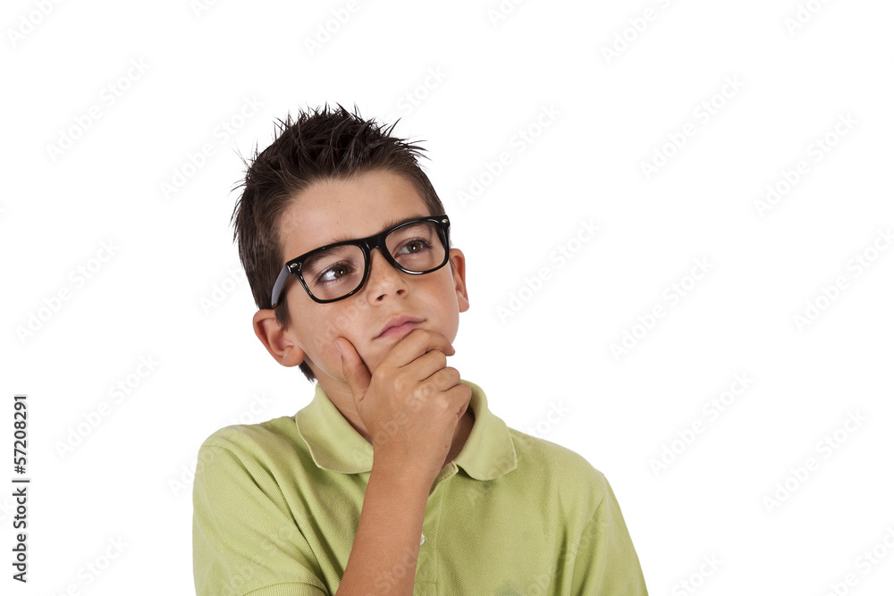 joven pensando Stock Photo | Adobe Stock