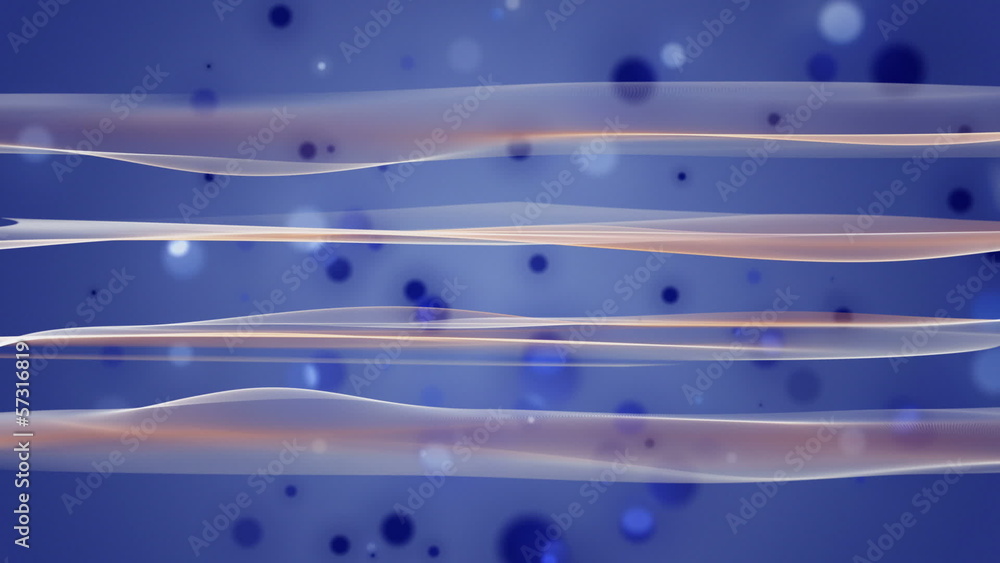 fantastic animation – wave object and bubbles – loop HD Stock-Video ...