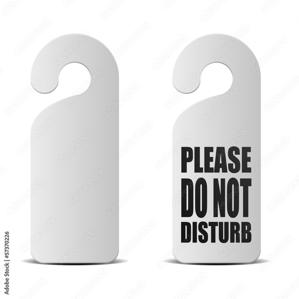 do not disturb door sign Stock Vector | Adobe Stock