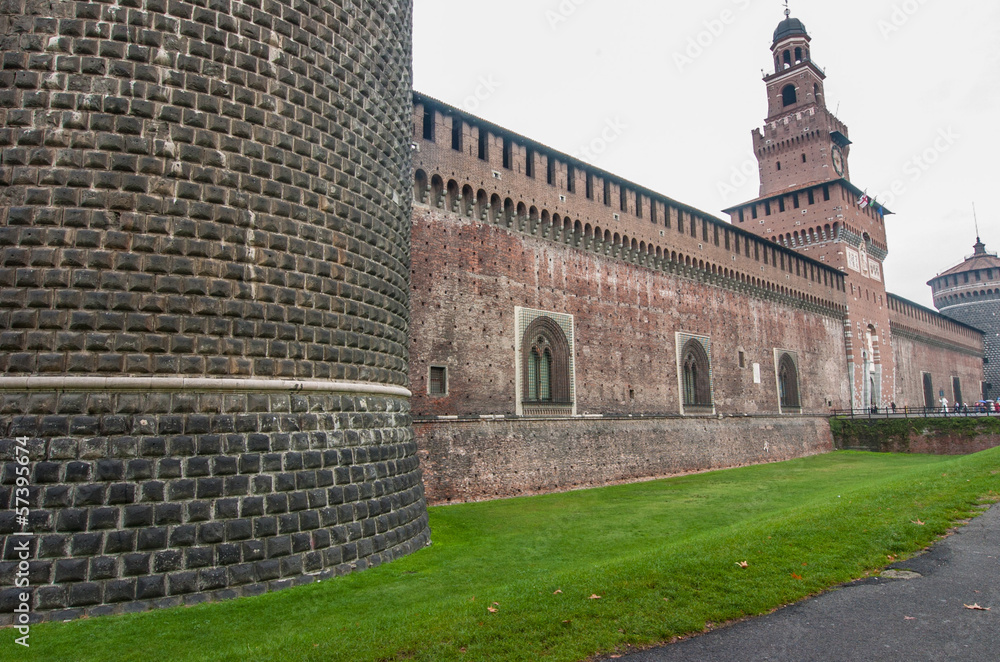 castello sforzesco milano Stock Photo | Adobe Stock