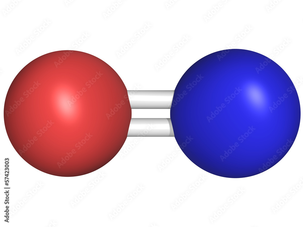 Photo & Art Print Chemical structure of nitric oxide, ibreakstock