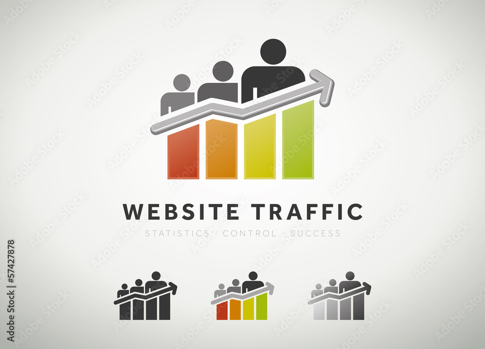 Website traffic icon Stock Vector | Adobe Stock