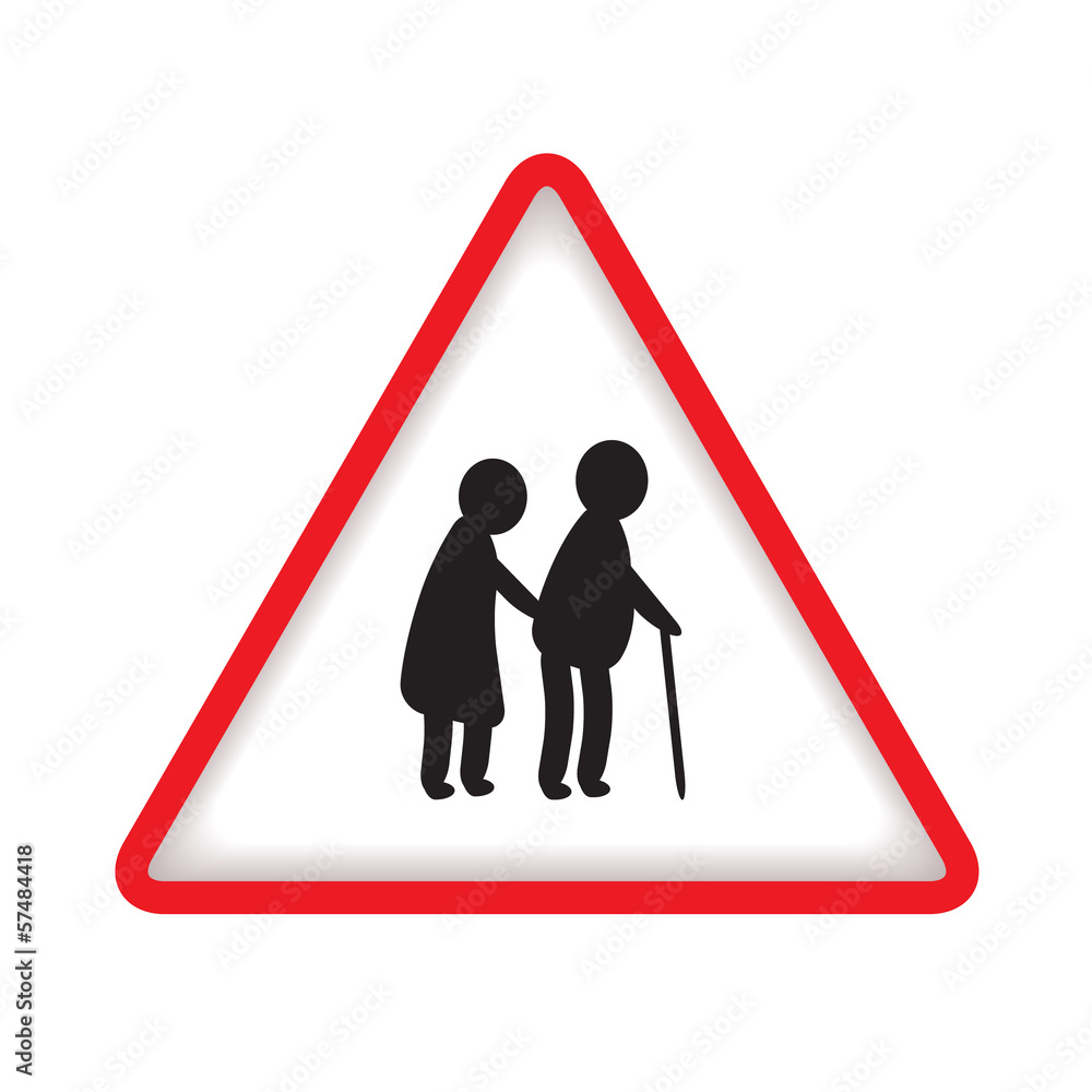 elderly people sign Stock Vector | Adobe Stock