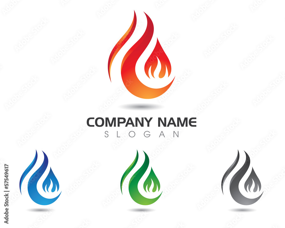 Flame Logo Stock Vector | Adobe Stock