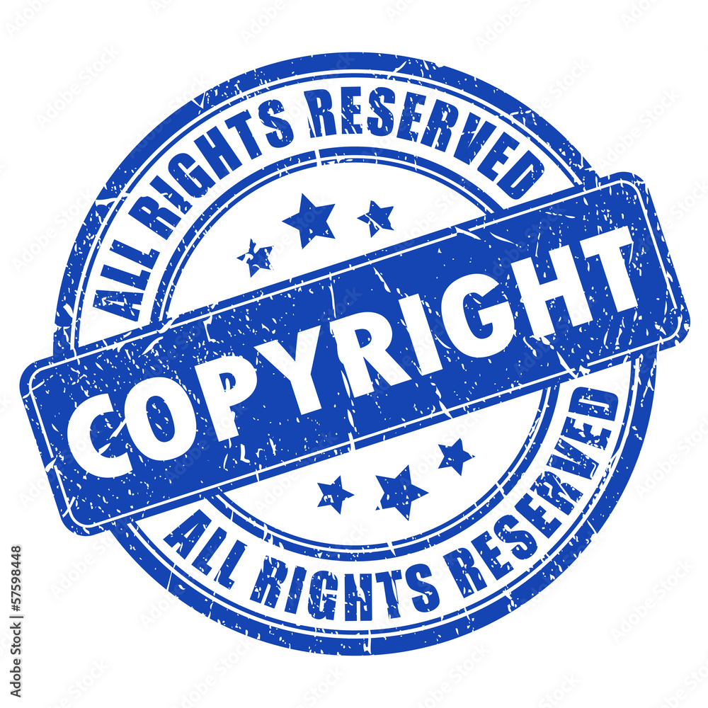 Vector copyright stamp Stock Vector | Adobe Stock