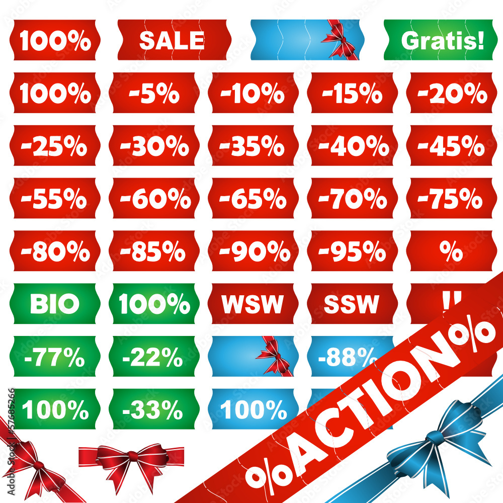 aktion_preisschilder Stock-Vektorgrafik | Adobe Stock