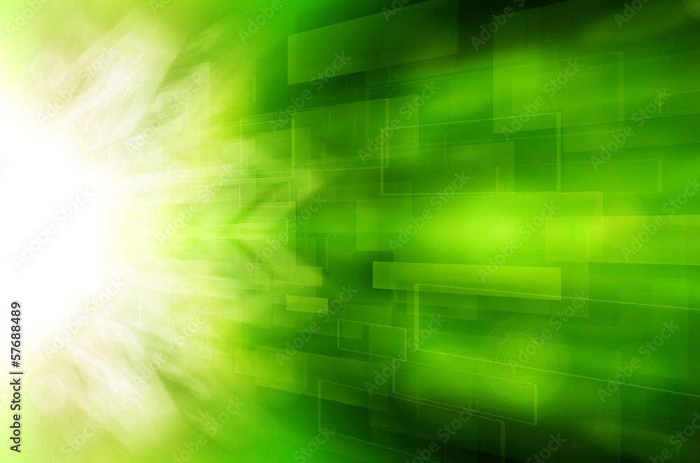 Abstract green technology background. Stock Illustration | Adobe Stock