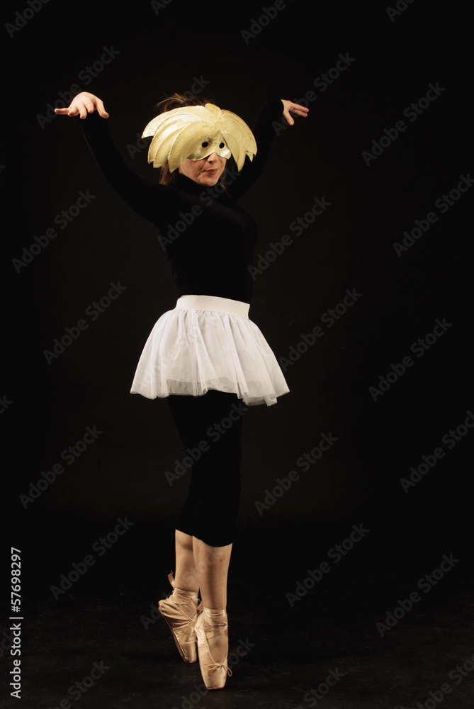 ballerina mascherata - masked dancer Stock Photo | Adobe Stock