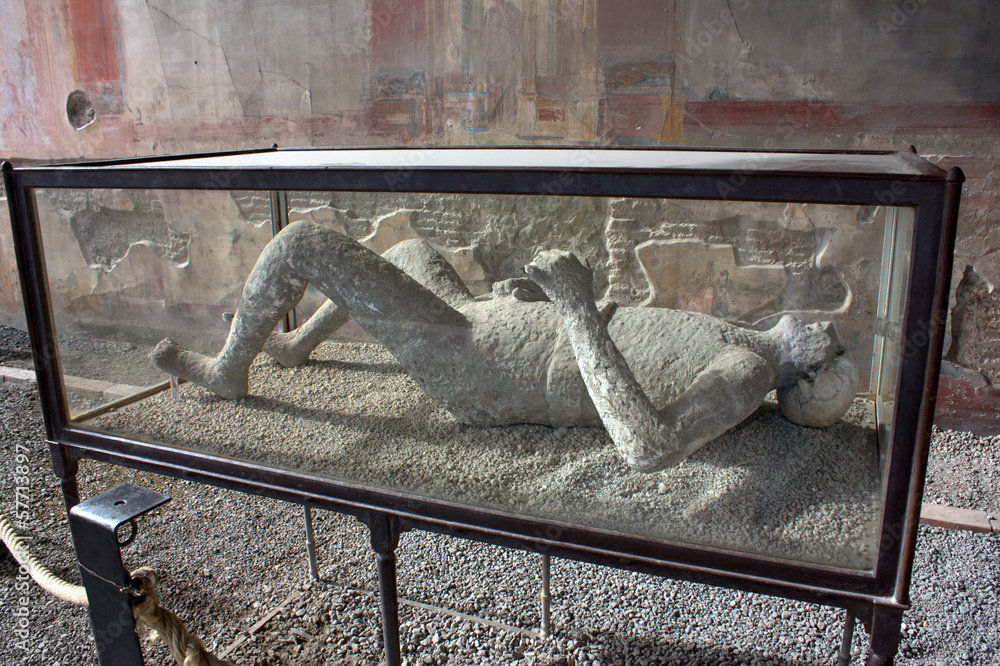 Pompei - Petrified body Stock Photo | Adobe Stock