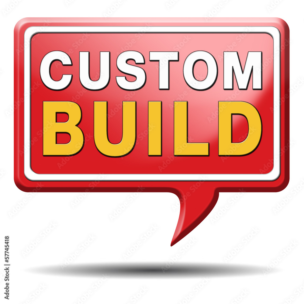 custom build label Stock Illustration | Adobe Stock