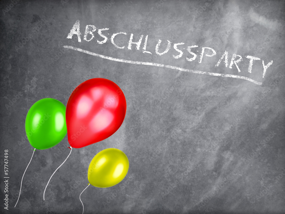 Tafelbild - Abschlussparty Stock Photo | Adobe Stock