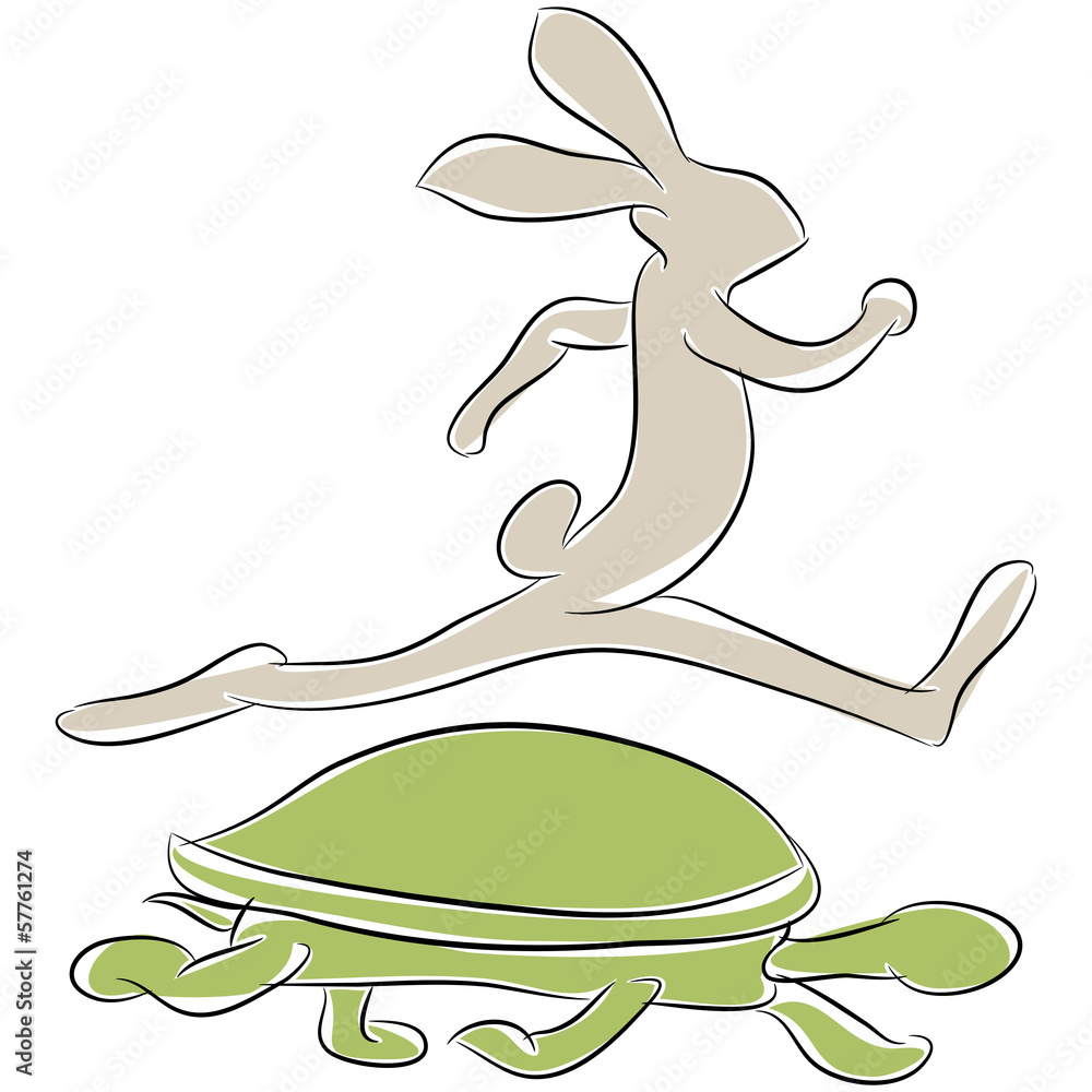 Clipart Hare And Tortoise Race