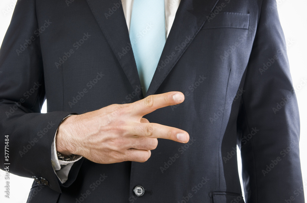 finger two Stock Photo | Adobe Stock