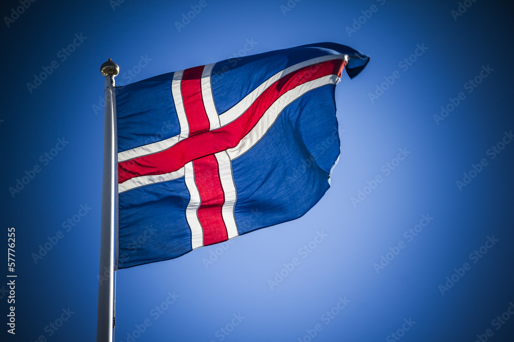 Flag of Iceland Stock Photo | Adobe Stock