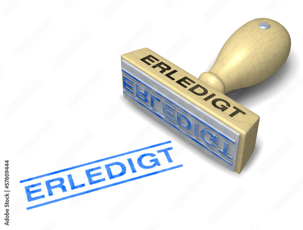 Stempel: ERLEDIGT Stock-Illustration | Adobe Stock