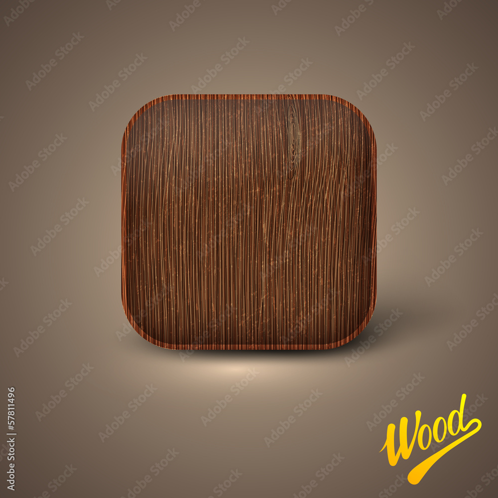 background with wood texture. icon template Stock Vector | Adobe Stock