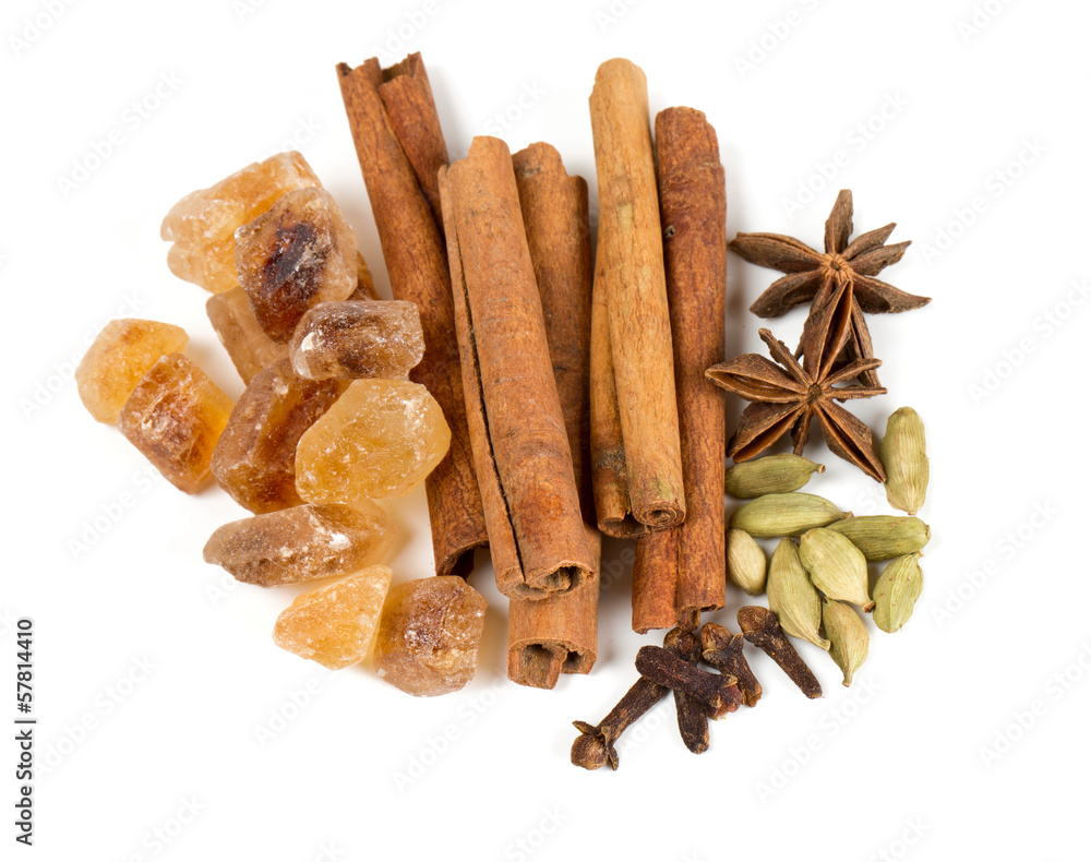 spices isolated on white background Stock Photo | Adobe Stock