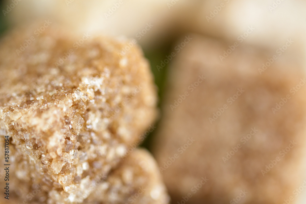 carré de sucre roux Stock Photo | Adobe Stock