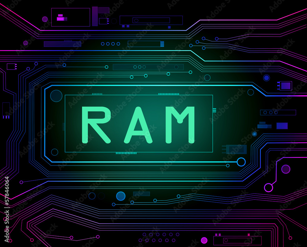 RAM concept. Stock Illustration | Adobe Stock