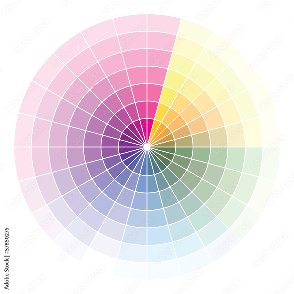 Color wheel Stock Vector | Adobe Stock