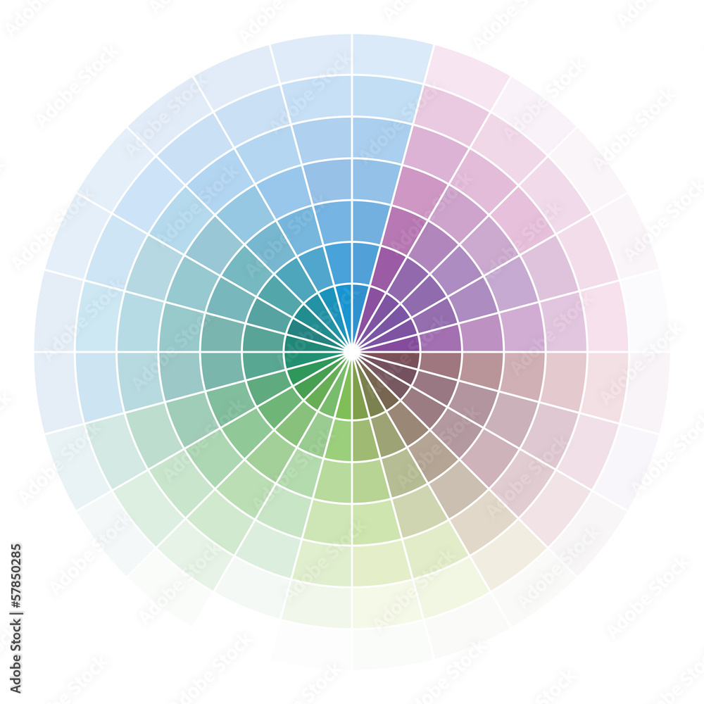 Color wheel Stock Vector | Adobe Stock