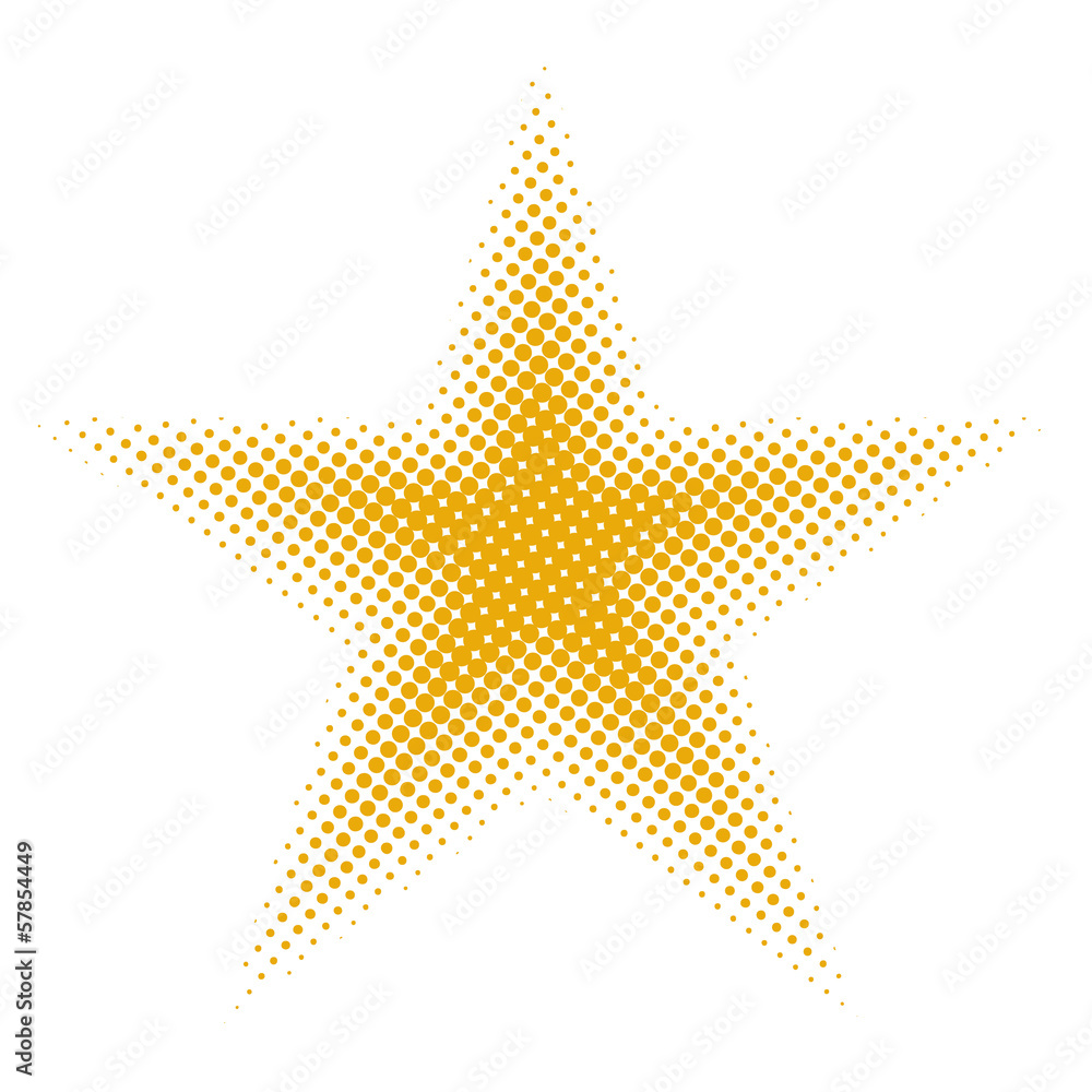Star halftone Stock Vector | Adobe Stock