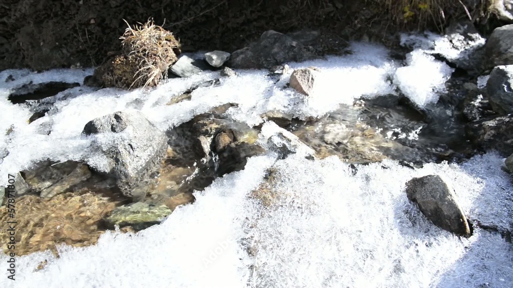 The moving water forms interesting shapes Stock Video | Adobe Stock