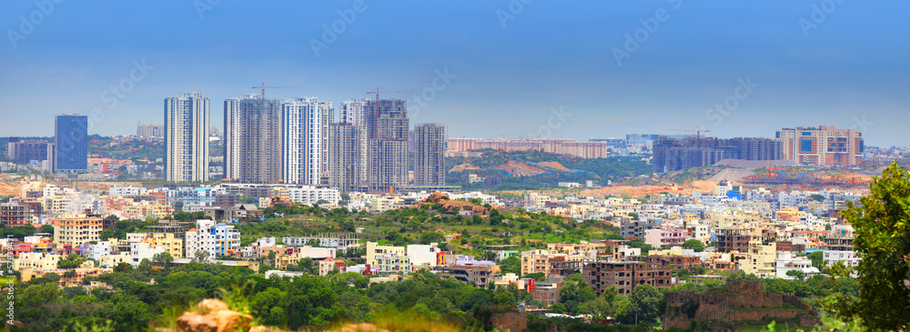 Hyderabad skyline Stock Photo | Adobe Stock