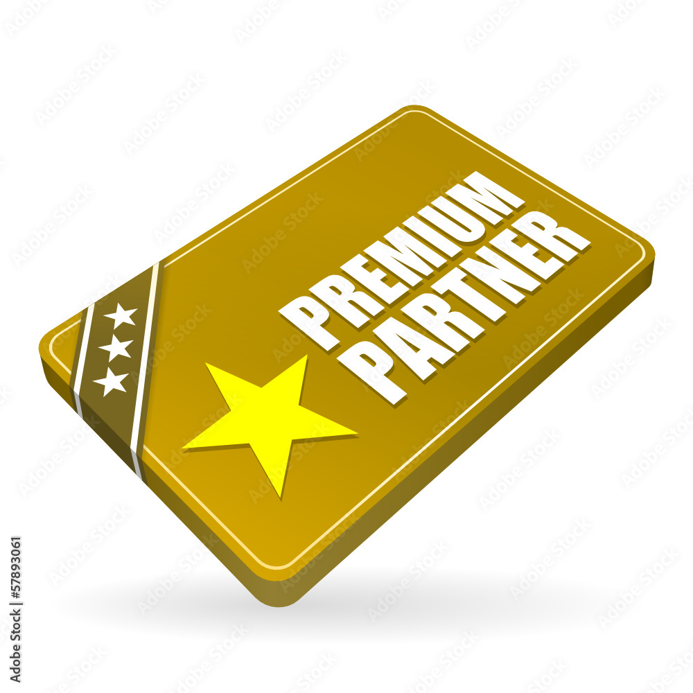 karte v4 premium partner stern I Stock Vector | Adobe Stock
