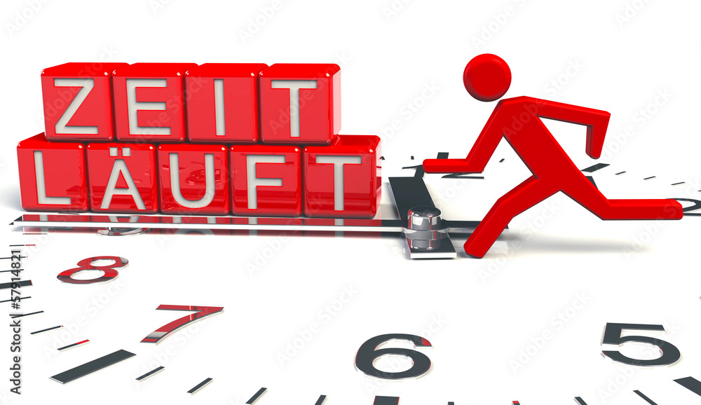 Zeit läuft Stock-Illustration | Adobe Stock