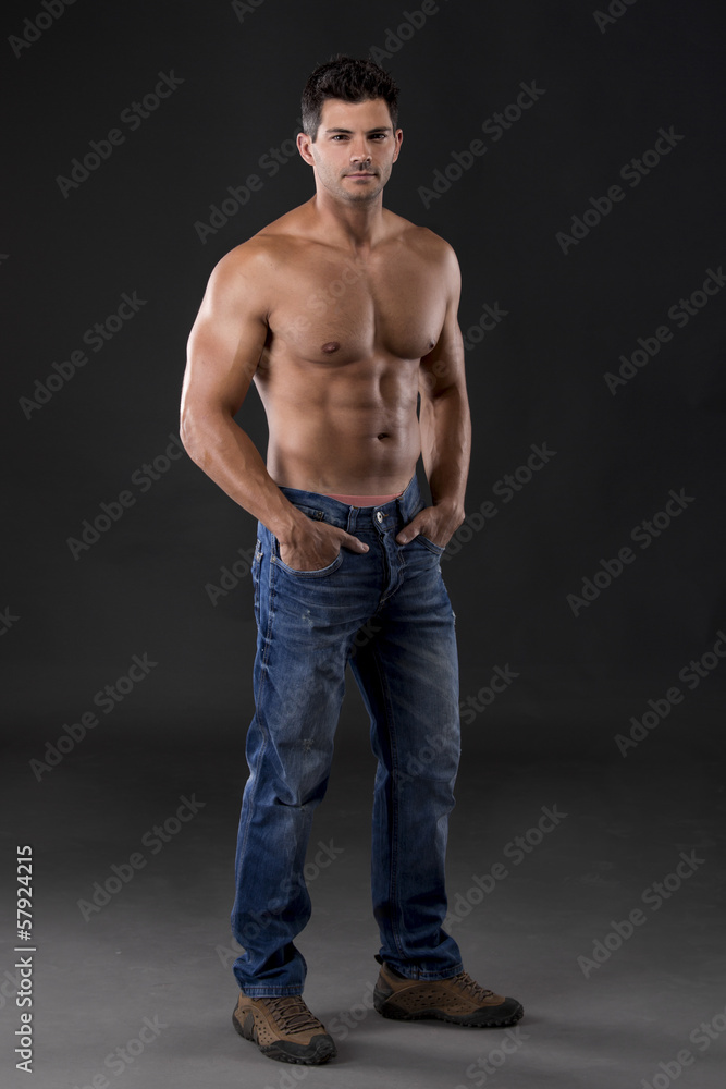 Muscular man Stock Photo | Adobe Stock