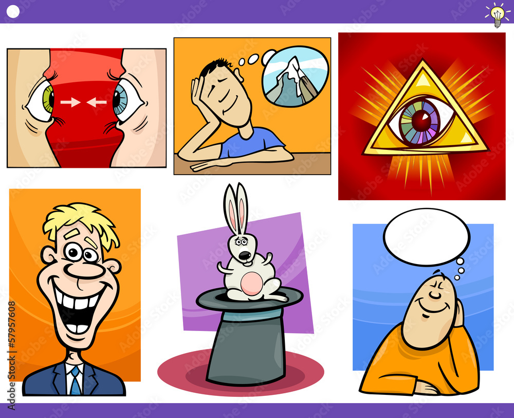 cartoon concepts and ideas set Stock Vector | Adobe Stock