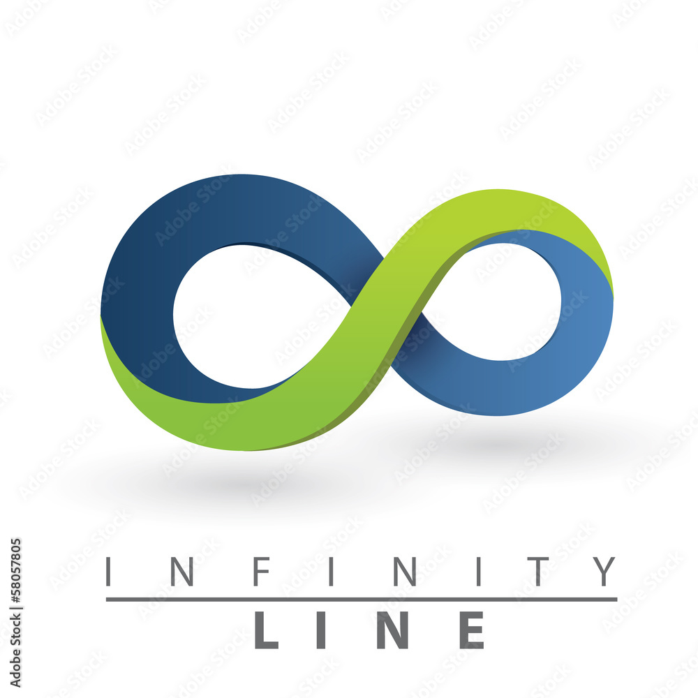infinity line Stock Vector | Adobe Stock