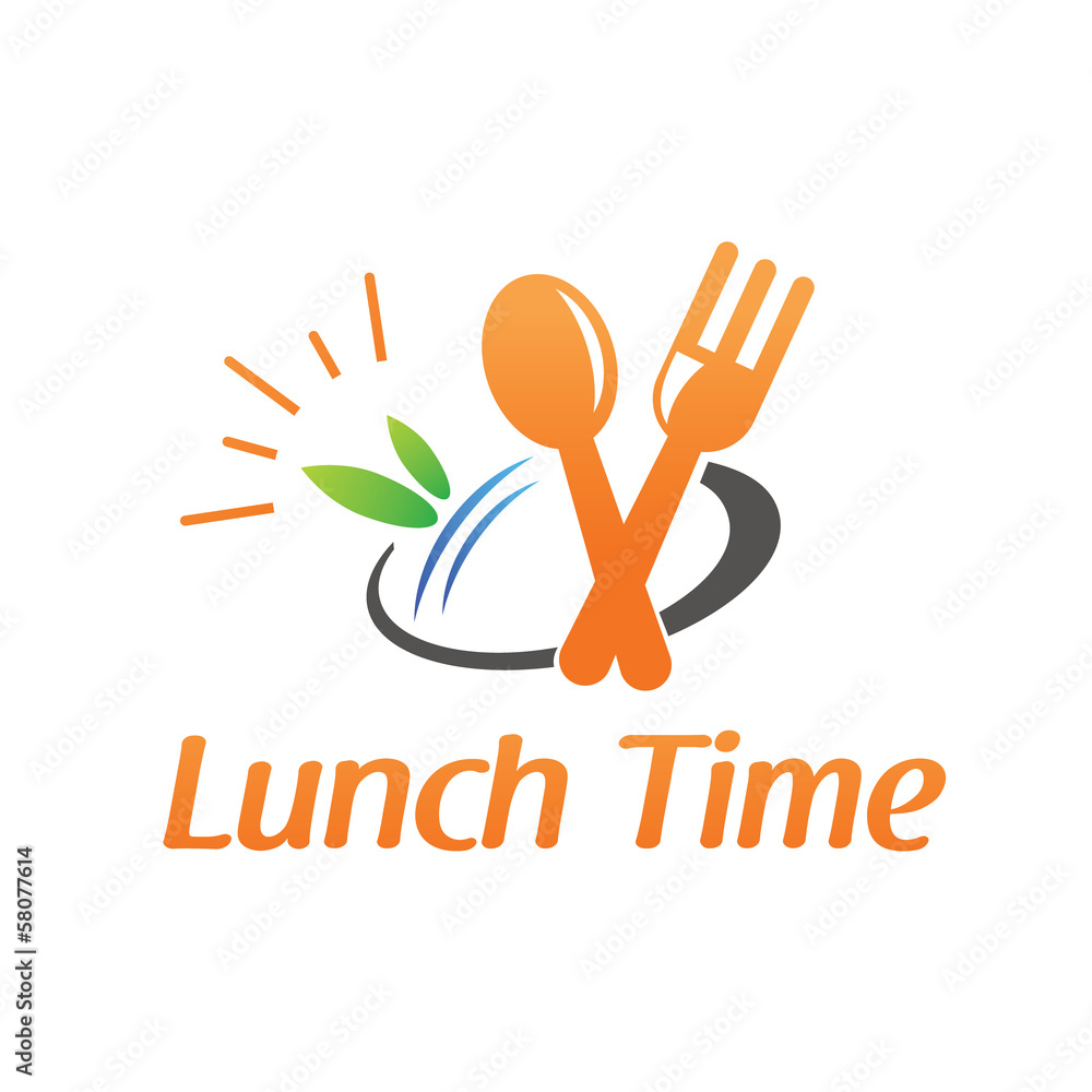 lunch time Stock Vector | Adobe Stock