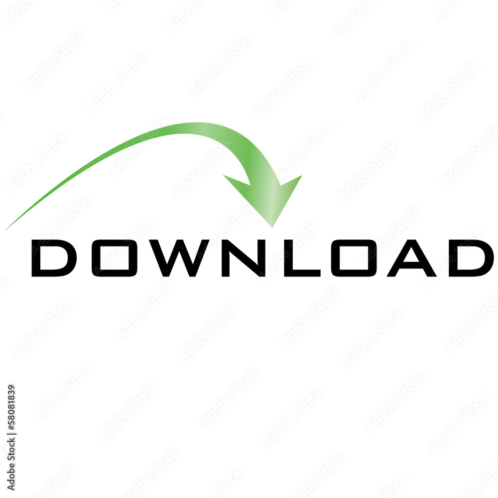 download logo Stock Vector | Adobe Stock