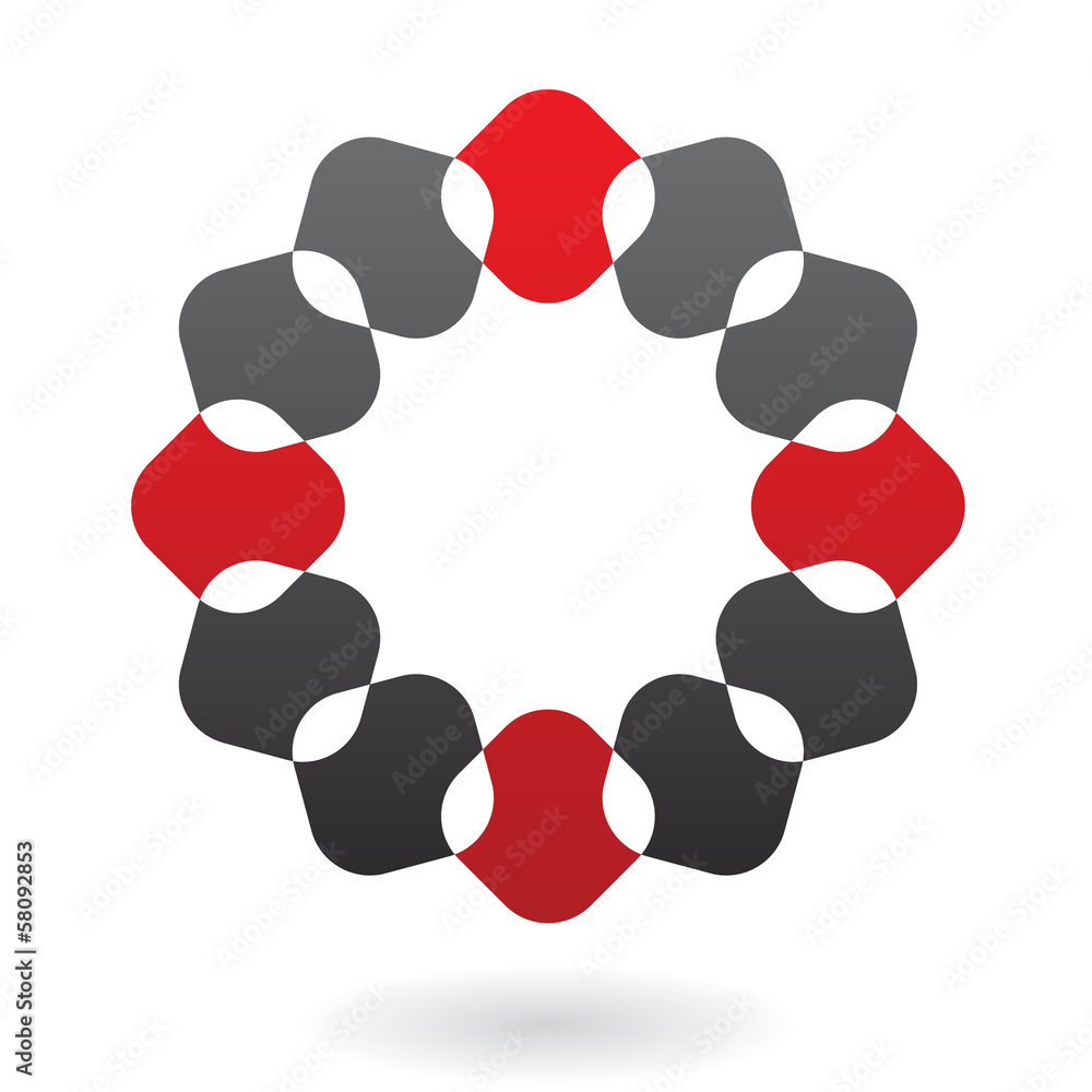 Colorful Round Abstract Icon Stock Illustration | Adobe Stock