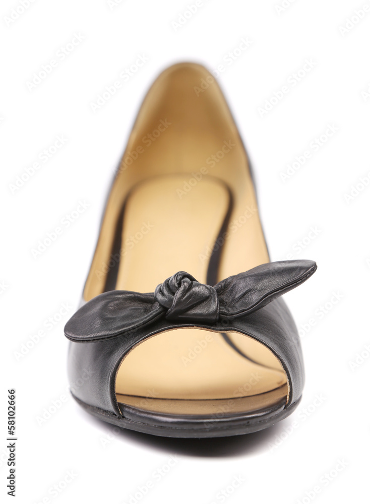 Front view of black woman shoe. Stock Photo | Adobe Stock