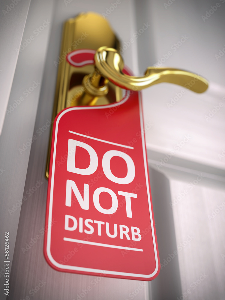Do Not Disturb Sign Hotel