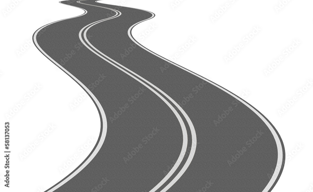 Clipart Strada Curva