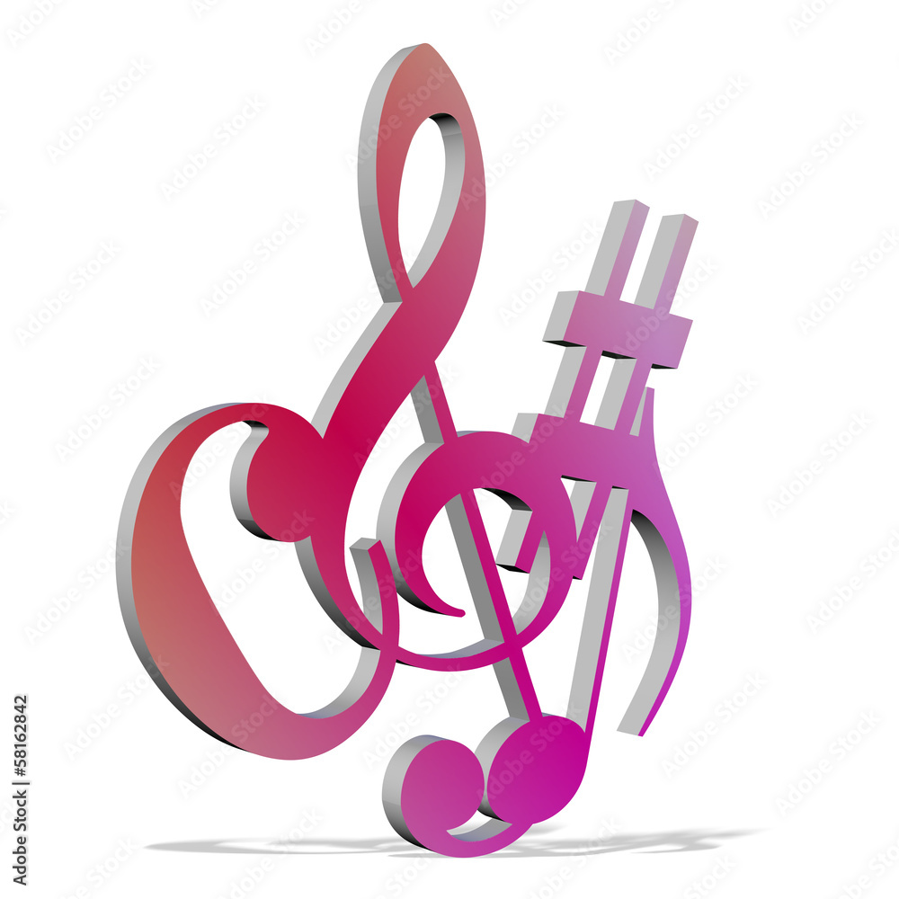 Musikzeichen Stock-Illustration | Adobe Stock