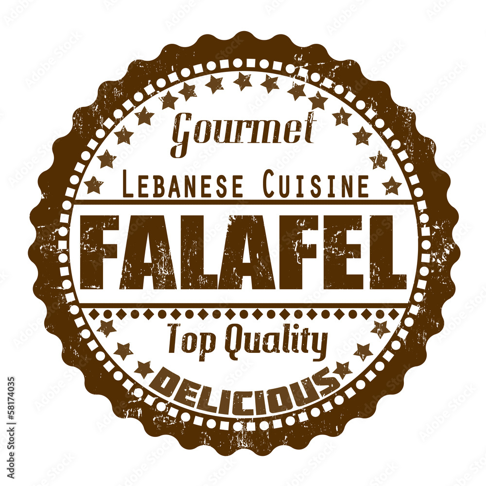 Falafel stamp Stock Vector | Adobe Stock