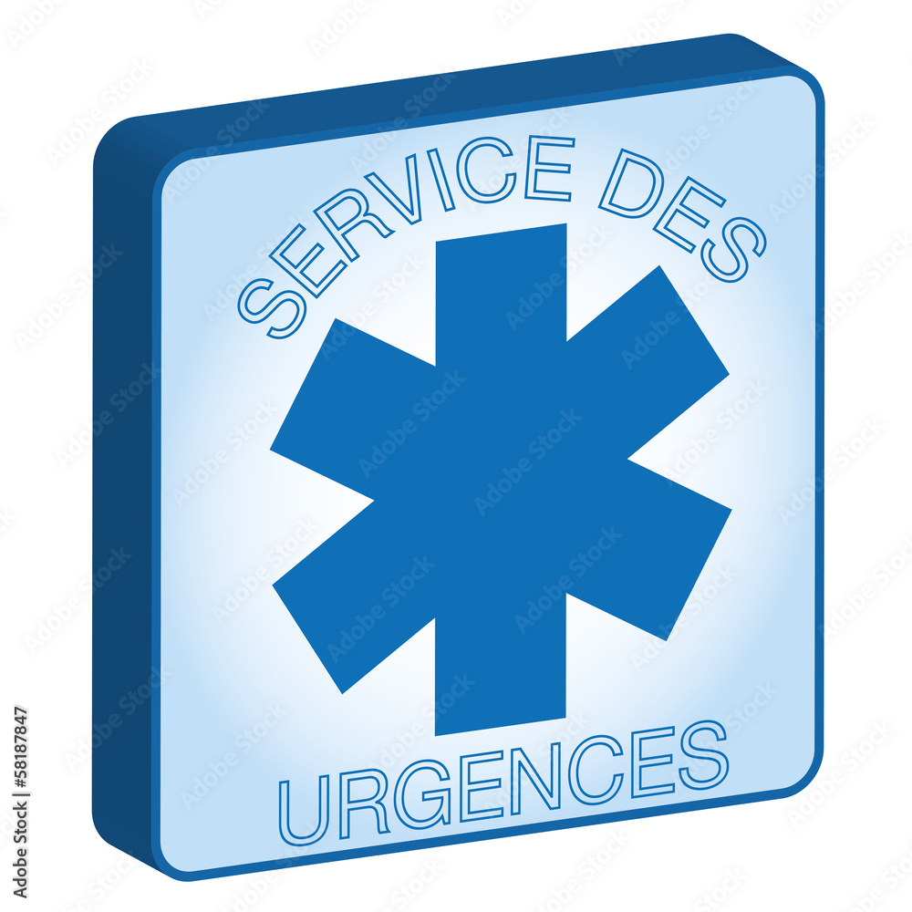 Logo Service des Urgences. Stock Vector | Adobe Stock